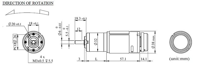 Dia. 32mm Gearbox Motor Manufacturing - Hennkwell Ind. Co., Ltd.